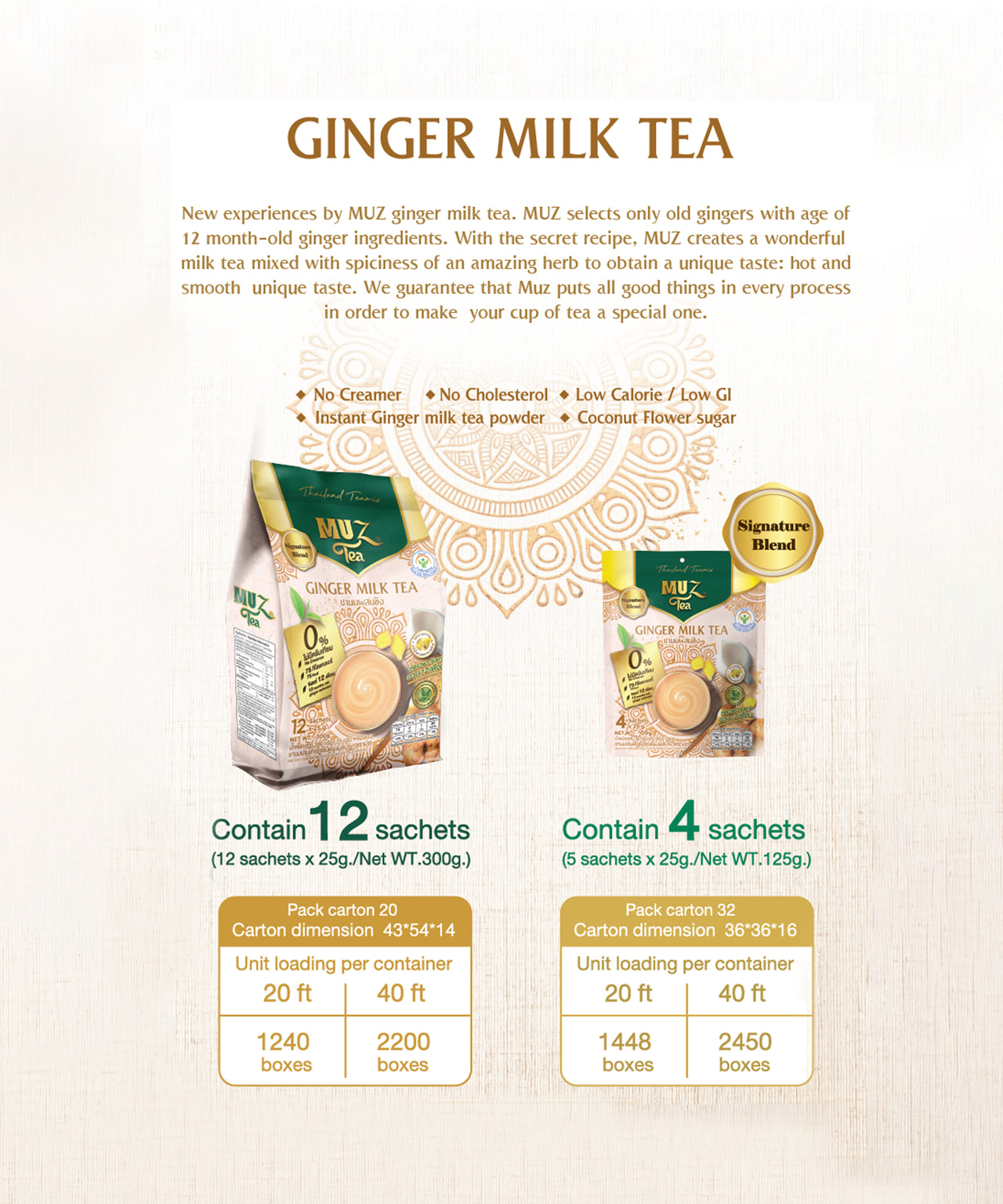 Instant Ginger Milk Tea (Muz Brand)-300g – Bancoff