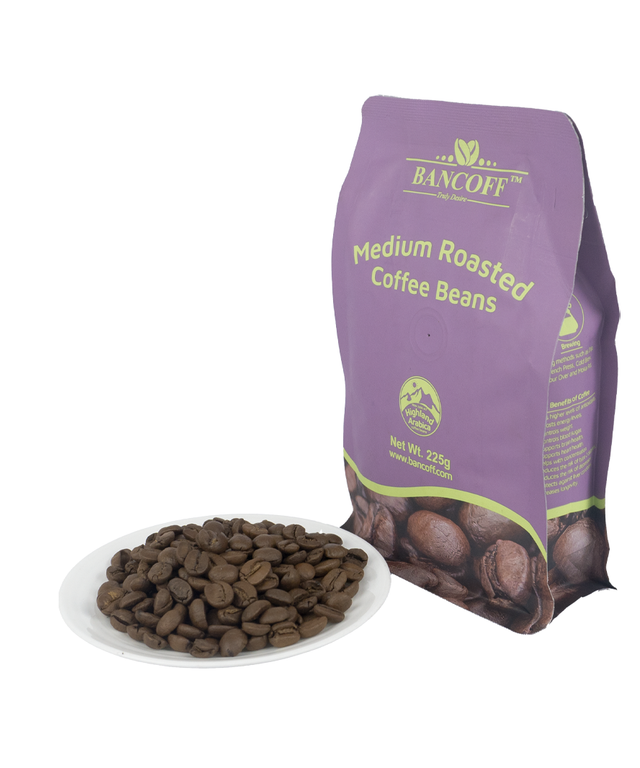 Medium Roasted Coffee Beans 225g – Bancoff