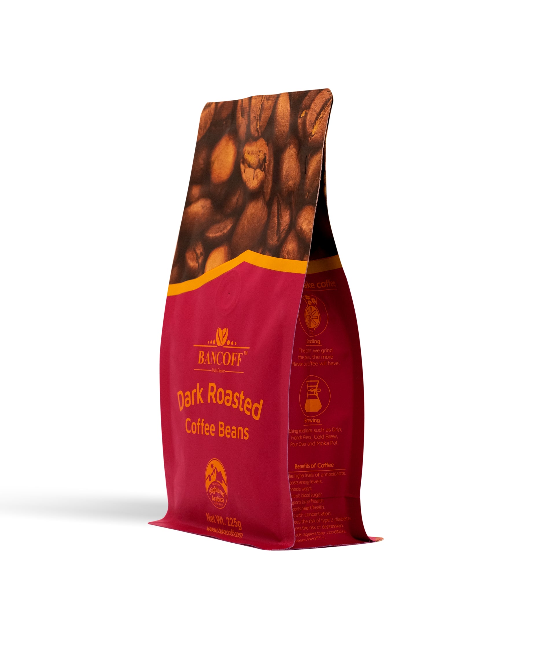 Dark Roasted Coffee Beans 225g – Bancoff