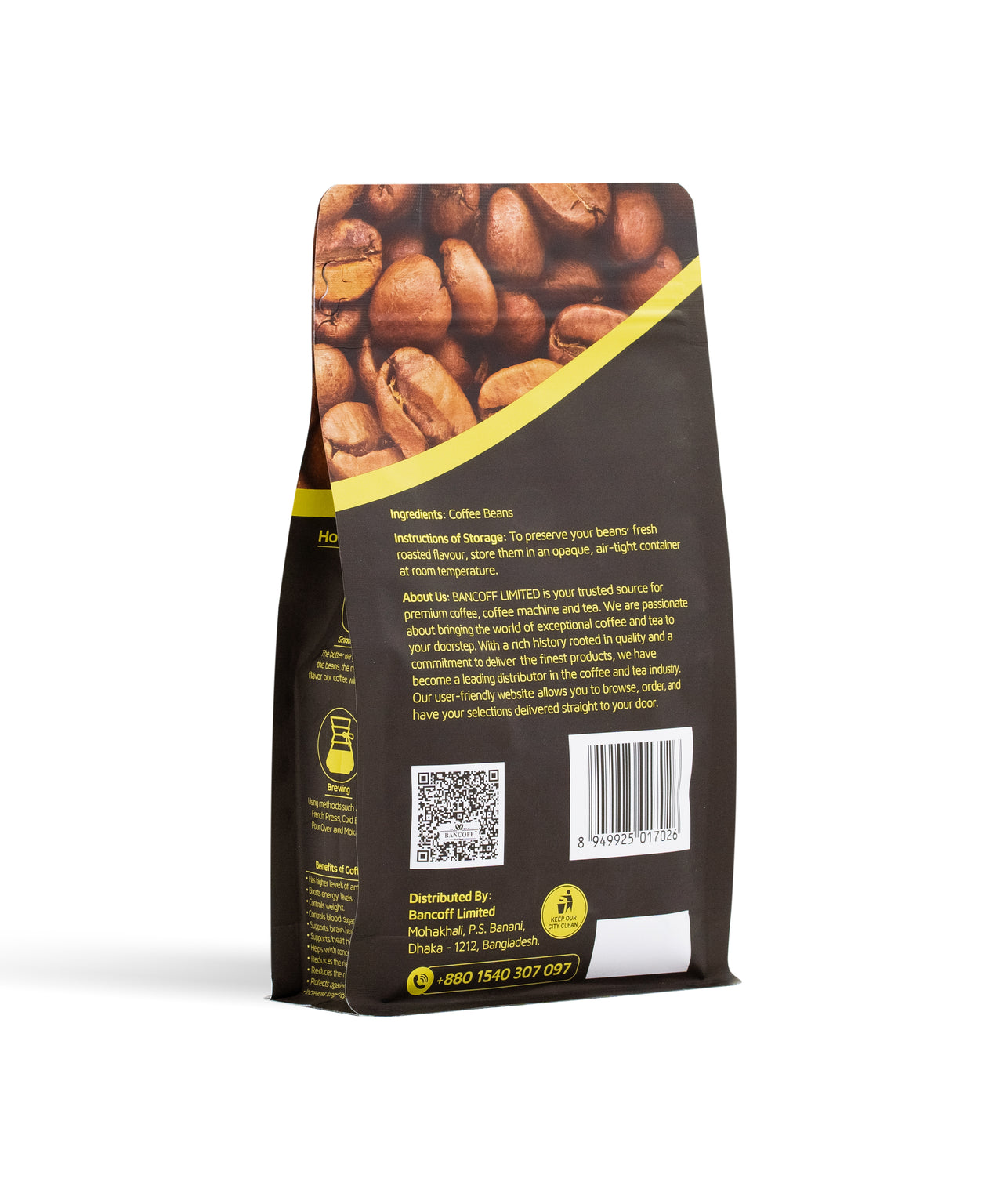 Dark Roasted Coffee Beans 450g – Bancoff